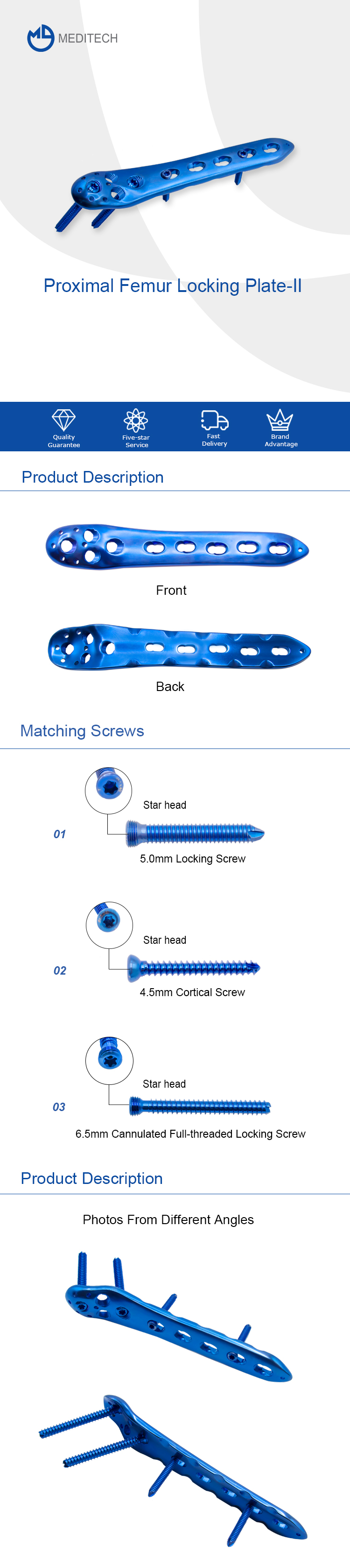 Proximal Femoral Locking Plate-II,Medical Device Manufacturers - CZMEDITECH